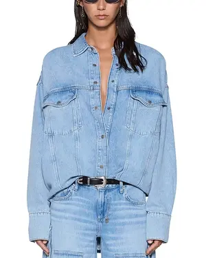 Ksubi Astra Long Sleeve Spirit Shirt - Denim