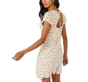 NOBODY'S CHILD Maggie Mini Dress - White