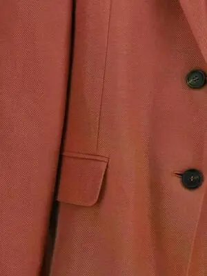 Brunello Cucinelli Button Linen Jacket - Orange