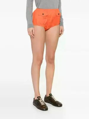 Prada Poplin Pocket Shorts - Orange