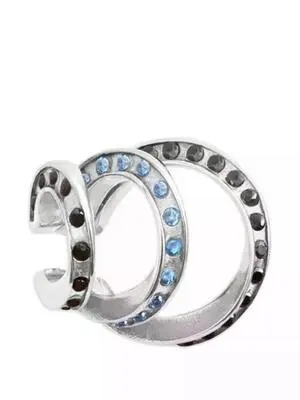 YPARIS Star G Aquamarine Ring - Silver