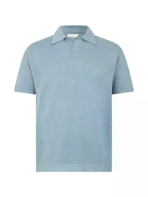 ROBERTO COLLINA Collared Knitted T-shirt