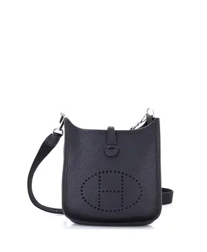 Hermès Tpm Evelyne Bag Gen Iii Clemence - Black