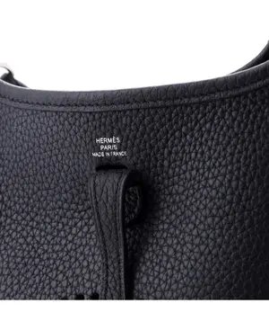 Hermès Tpm Evelyne Bag Gen Iii Clemence - Black