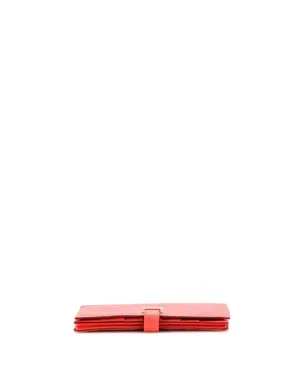 Hermès Long Bearn Wallet Epsom - Red