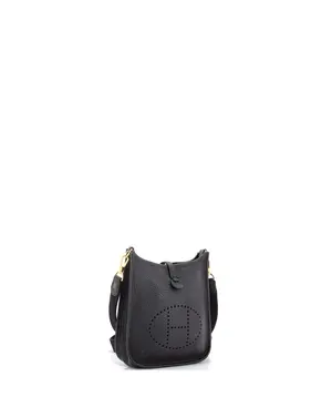 Hermès Tpm Evelyne Bag Gen Iii Clemence - Black