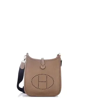 Hermès Tpm Evelyne Bag Gen Iii Clemence - Gray