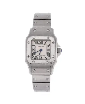CARTIER Santos De Galbee Quartz Watch - Dial Color: Natural