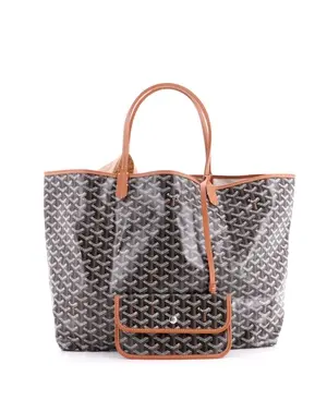 Goyard Gm Saint Louis Tote Coated Canvas - Brown