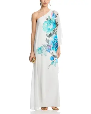 Rickie Freeman For Teri Jon One Shoulder Gown