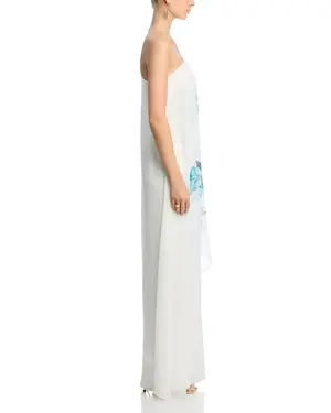 Rickie Freeman For Teri Jon One Shoulder Gown