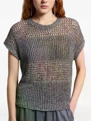 Peserico Openwork Knitwear With Sequins
