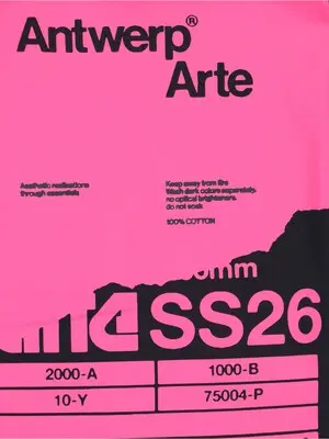 ARTE T-shirt "back Poster - Black