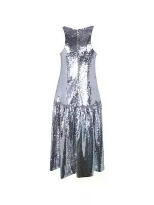 Simone Rocha Sequin-embellished Midi Dress - Silver