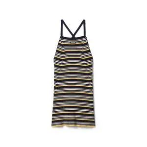 Miu Miu Cotton Knit Mini Dress - Navy