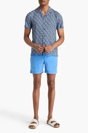 Orlebar Brown Hibbert Floralprint Piqué Shirt