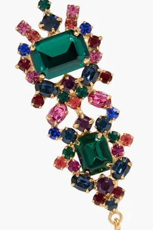 JENNIFER BEHR Cadence Gold-tone Crystal Earrings
