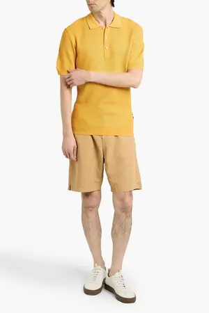Orlebar Brown Maranon Waffleknit Cotton Polo Shirt