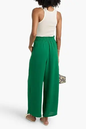 Rag & Bone Belted Woven Wide-leg Pants