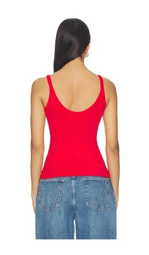 GRLFRND U-neck Tank Top - Red