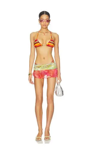 I.AM.GIA Triangle Bikini Top With Embellished Floral Detail