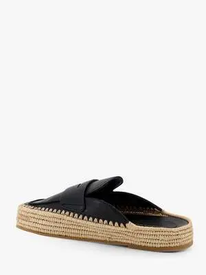 PALOMA BARCELO' Paloma Barcelo Belinda Leather And Raffia Mules