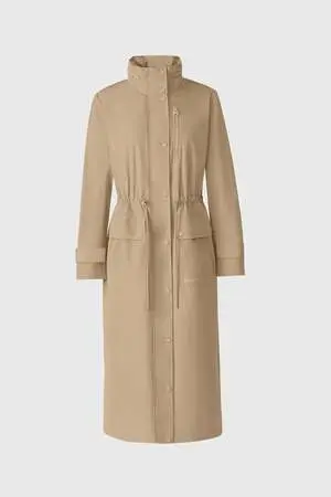 Mackage Magdelena Maxi-length Rain Jacket - Light Camel