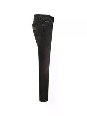 Dolce & Gabbana Logo-plaque Jeans - Black