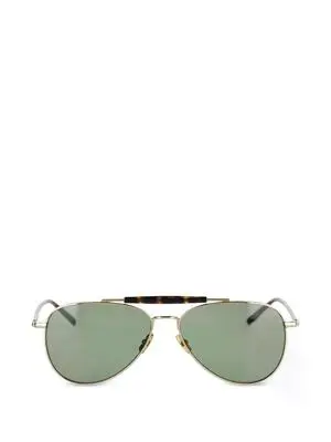 Saint Laurent Pilot Sunglasses - Brown