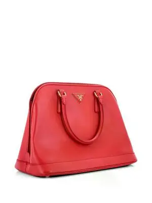 Prada Open Promenade Saffiano Leather Medium Tote Bag - Red