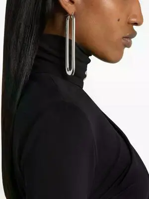 COURREGES Oval Hoop Earrings