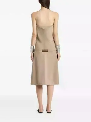 COURREGES Belted Strapless Playsuit