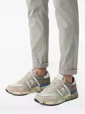 Premiata Lander 8010 Panelled Sneakers - Neutrals