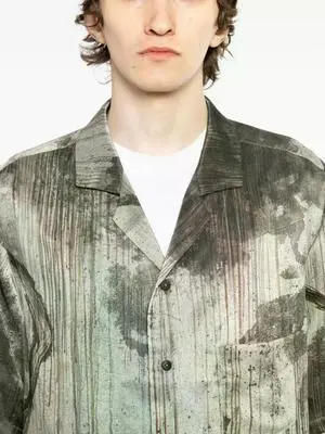 ZIGGY CHEN Printed Silk Shirt