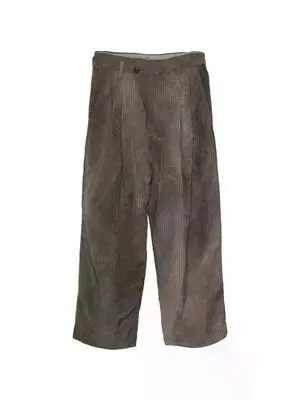 ZIGGY CHEN Pinstriped Pleated Trousers