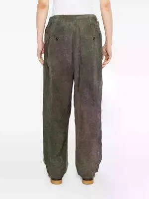 ZIGGY CHEN Pinstriped Pleated Trousers