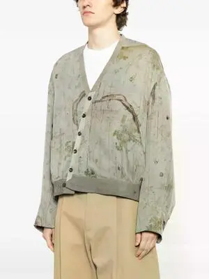 ZIGGY CHEN Printed Silk Jacket