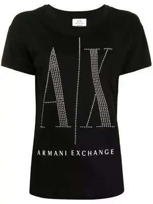 Armani Exchange Sequin-logo T-shirt