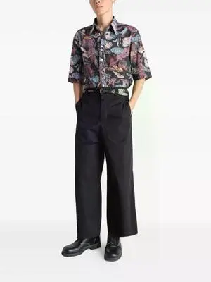 LEMAIRE Straight High-waisted Trousers - Black