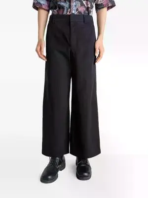 LEMAIRE Straight High-waisted Trousers - Black