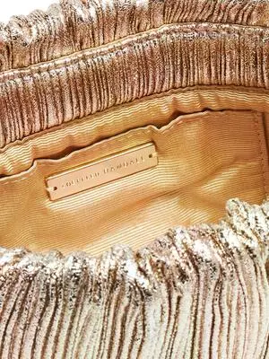 LOEFFLER RANDALL Brit Pleated Clutch Bag - Silver