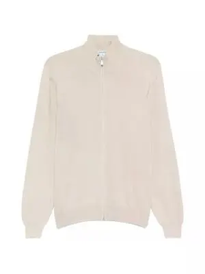 GRAN SASSO Zip Cardigan - Neutrals