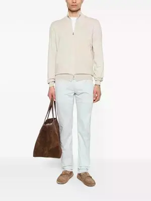 GRAN SASSO Zip Cardigan - Neutrals