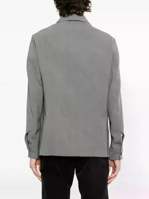MONTECORE Collared Jacket With Front Flap Pockets - Grey