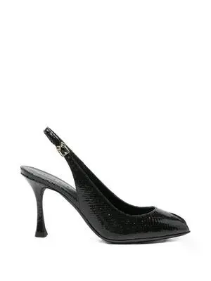 SERGIO LEVANTESI Peep-toe Slingback Sandals