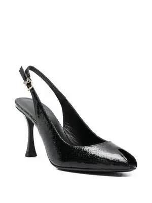 SERGIO LEVANTESI Peep-toe Slingback Sandals