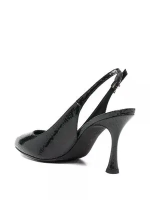 SERGIO LEVANTESI Peep-toe Slingback Sandals