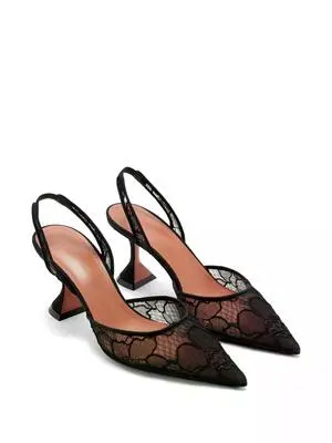 Amina Muaddi Holli Slingback Pumps