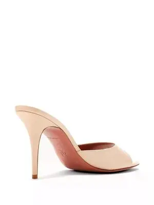 Amina Muaddi Elodie Slippers - Neutrals