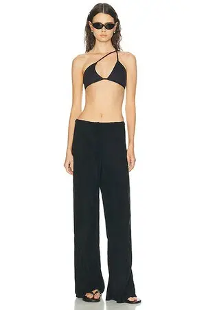 LEFT ON FRIDAY One Shoulder Triangle Bikini Top
